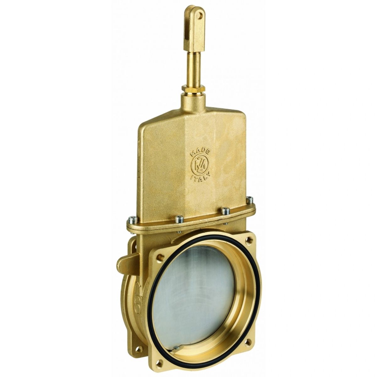 6" Brass Piston Valve - Flange X Flange w/ SS Discs